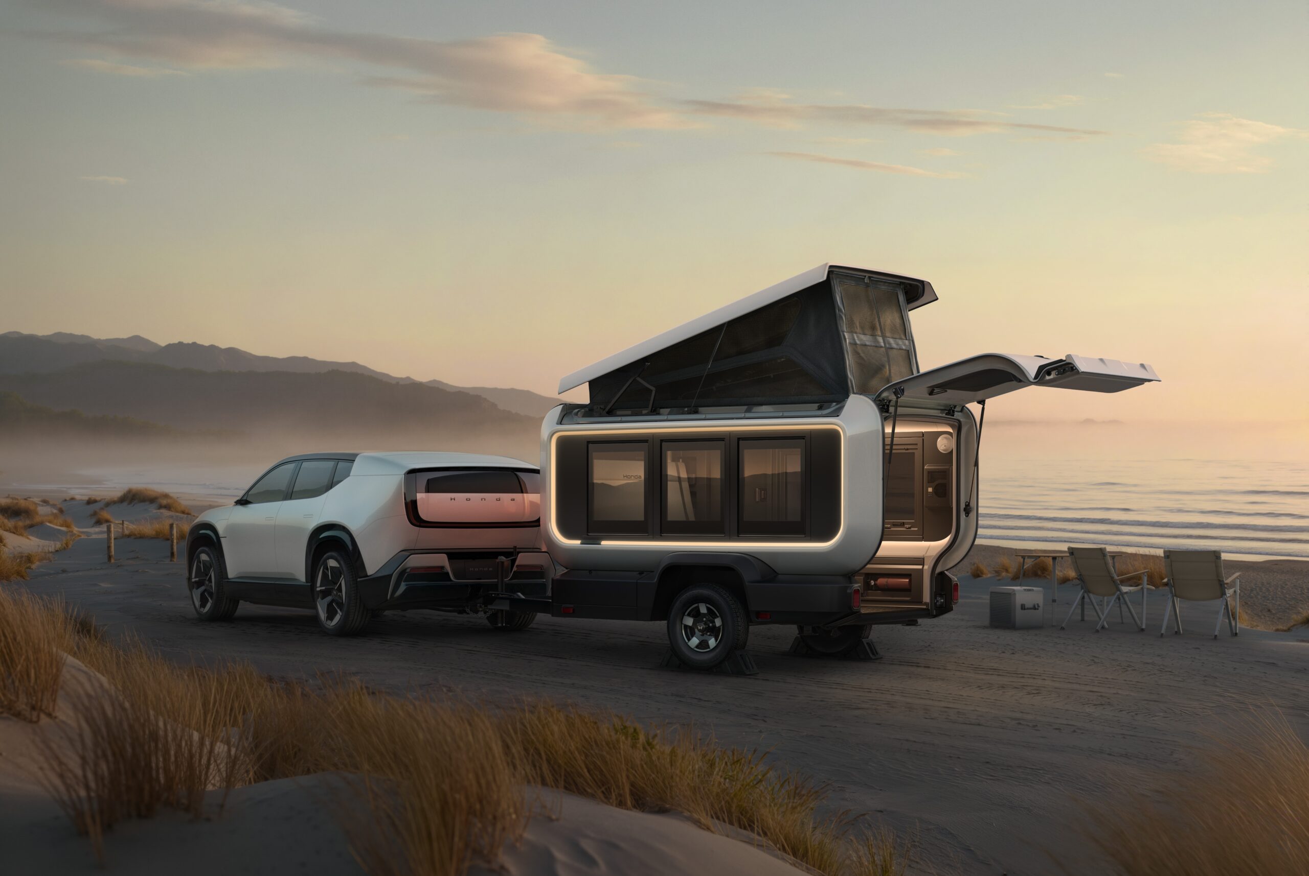 Honda reveals Base Station prototype lightweight travel trailer ...